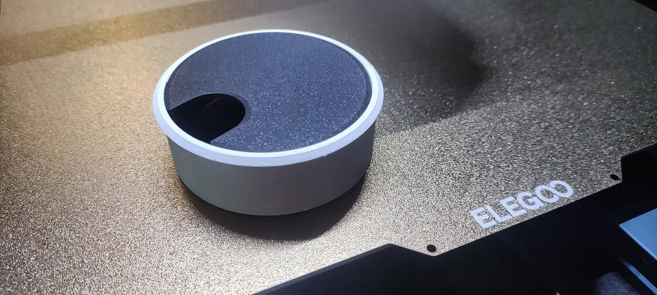 Desk Cable Grommet and Plain Insert (for 76mm hole) by keebs | Download ...