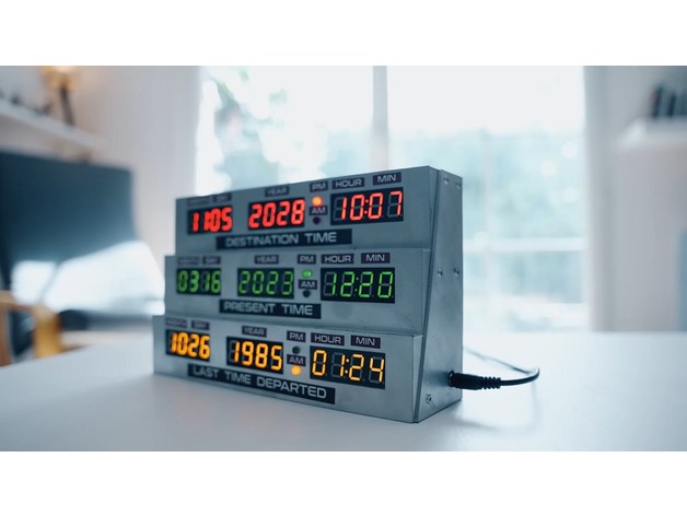 Back To The Future Clock by Jéjé l'ingé | Download free STL model ...