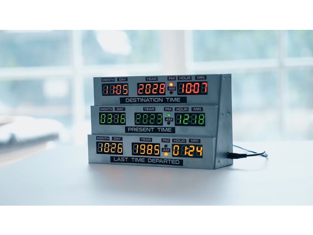 Back To The Future Clock by Jéjé l'ingé | Download free STL model ...