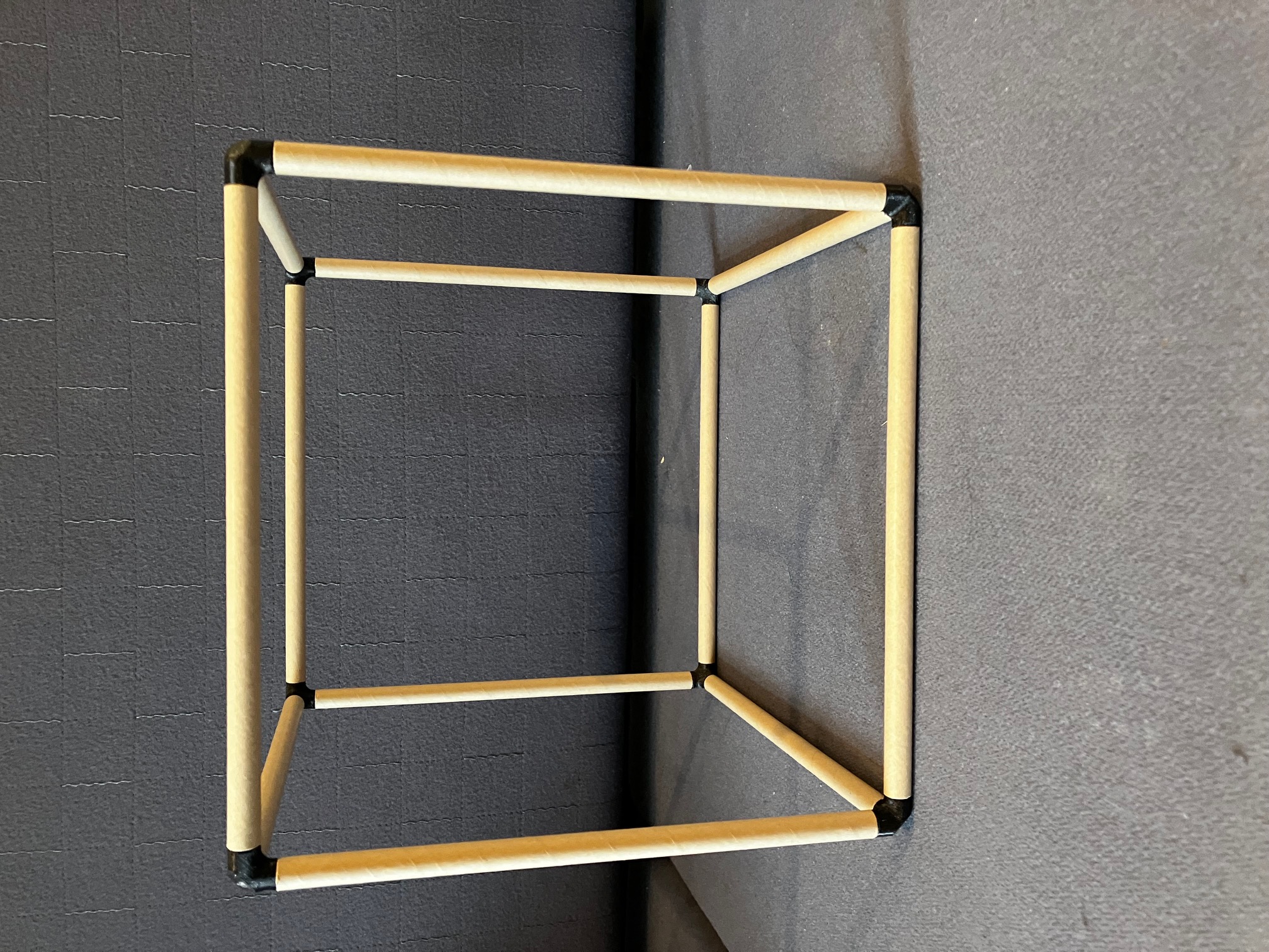 Make a cube with straws // platonic solid hexahedron by KANO editions ...