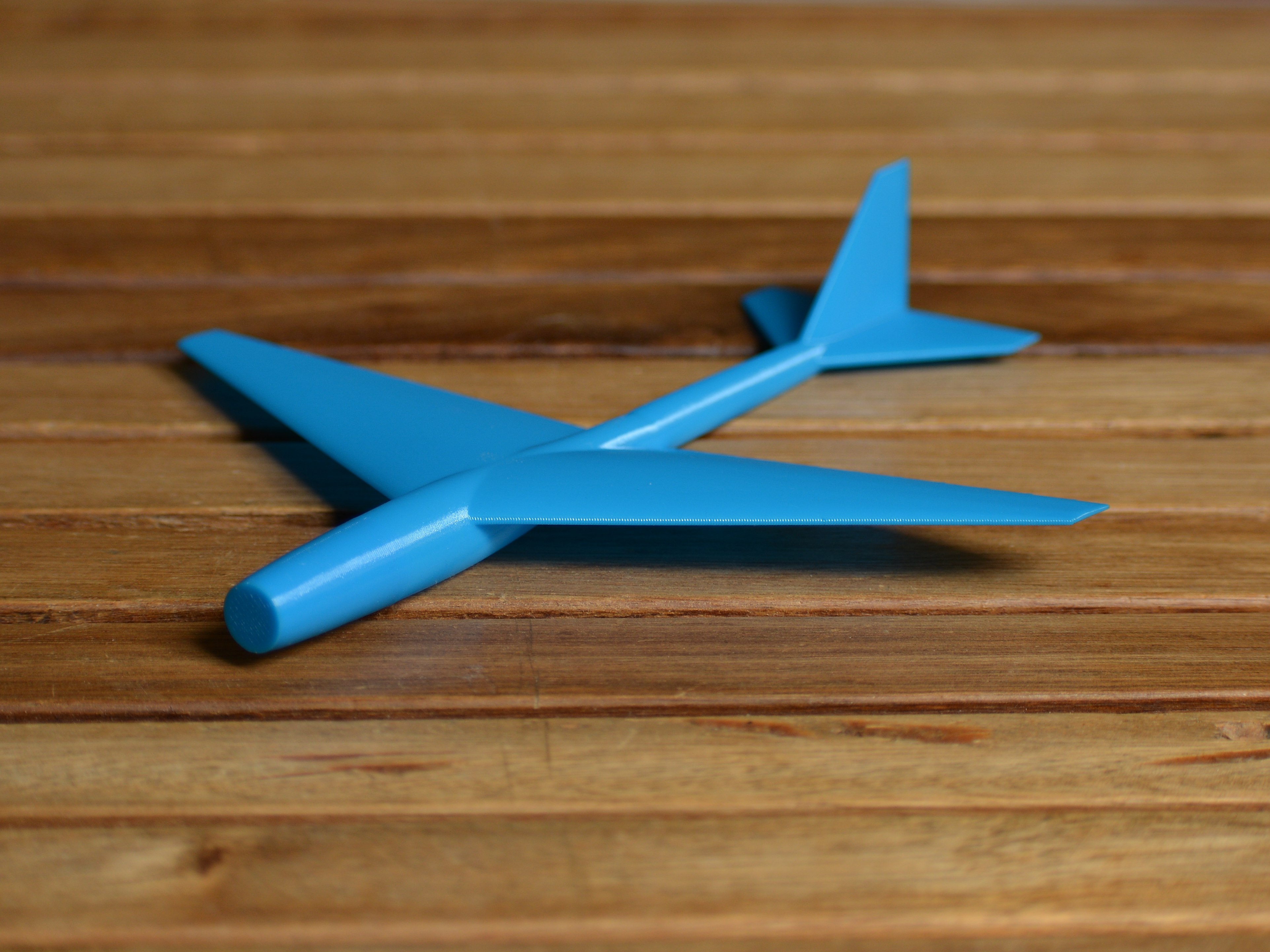 Vase mode glider (customizable) with rubber band hand launcher and ...