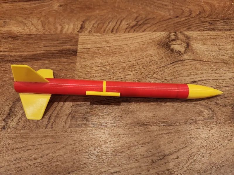 Hebe - Flying Model Rocket by HexAxis3D | Download free STL model ...