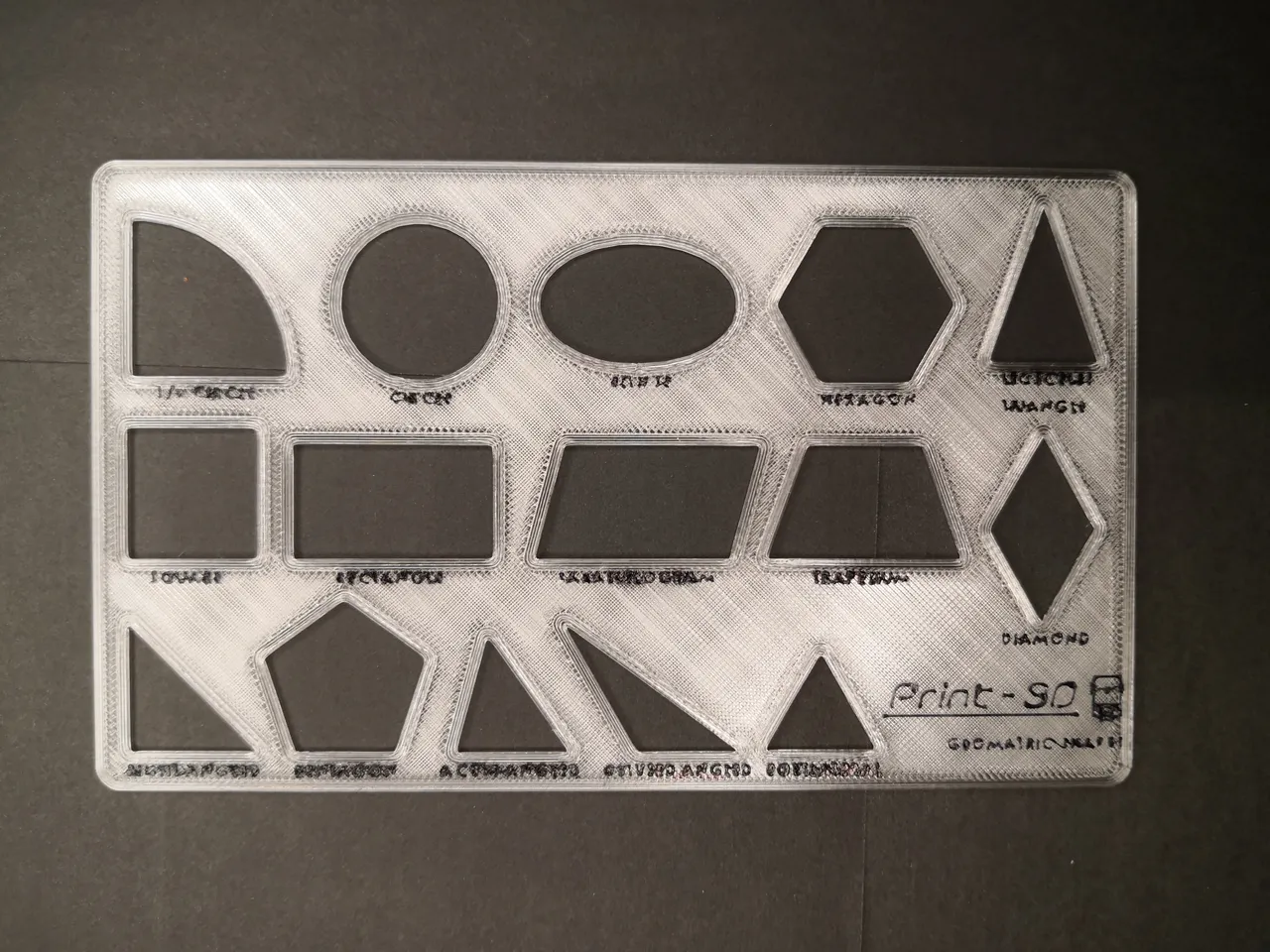 Geomatric Shapes - Drawing Template by David SM | Download free STL ...