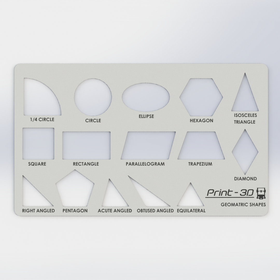Geomatric Shapes - Drawing Template by David SM | Download free STL ...