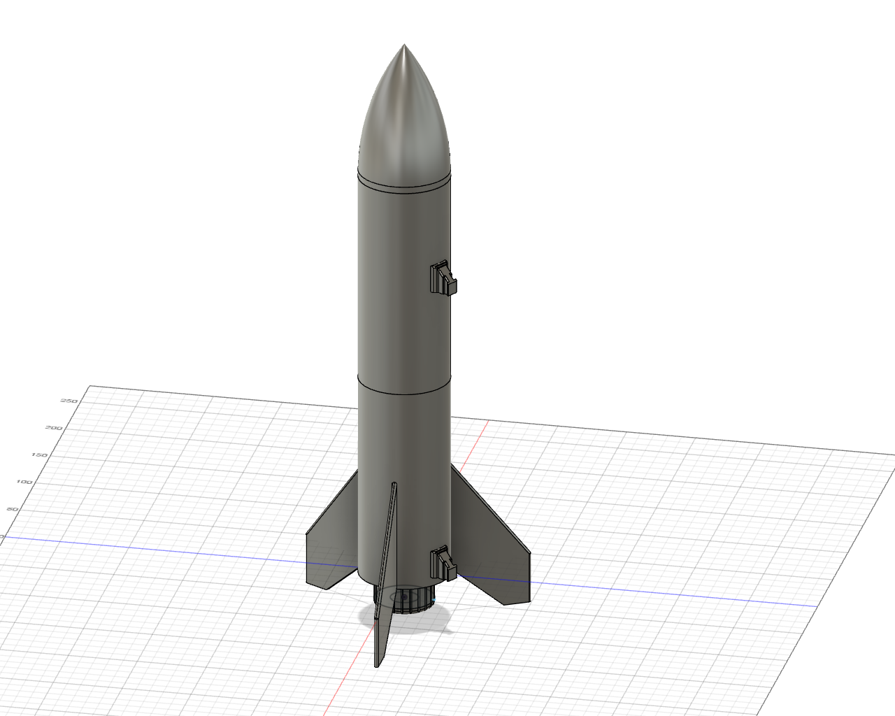 45 Centimeter Tall ROCKET 99% 3D Printed for 24mm motor by Lawrence H ...