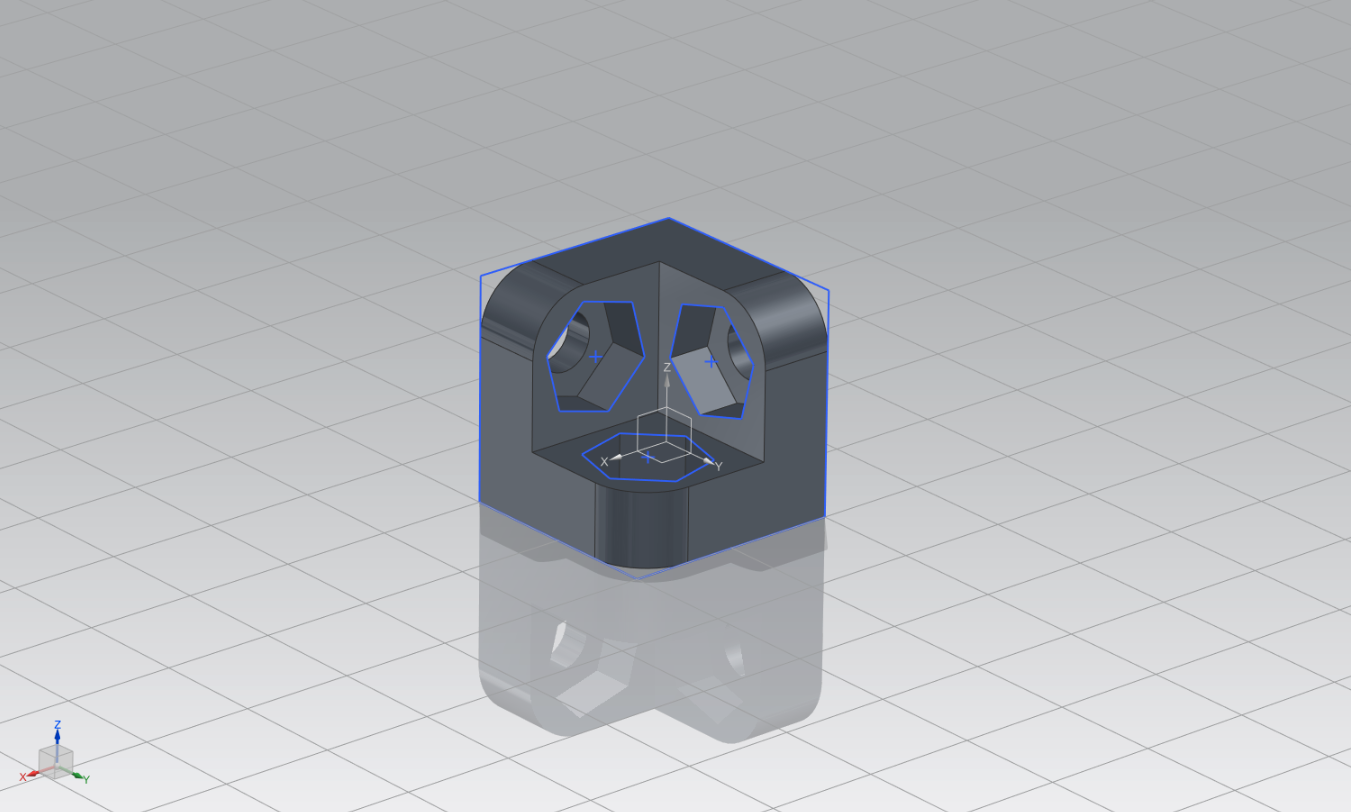 3 way corner connector - M4 - simple by Tinko | Download free STL model ...