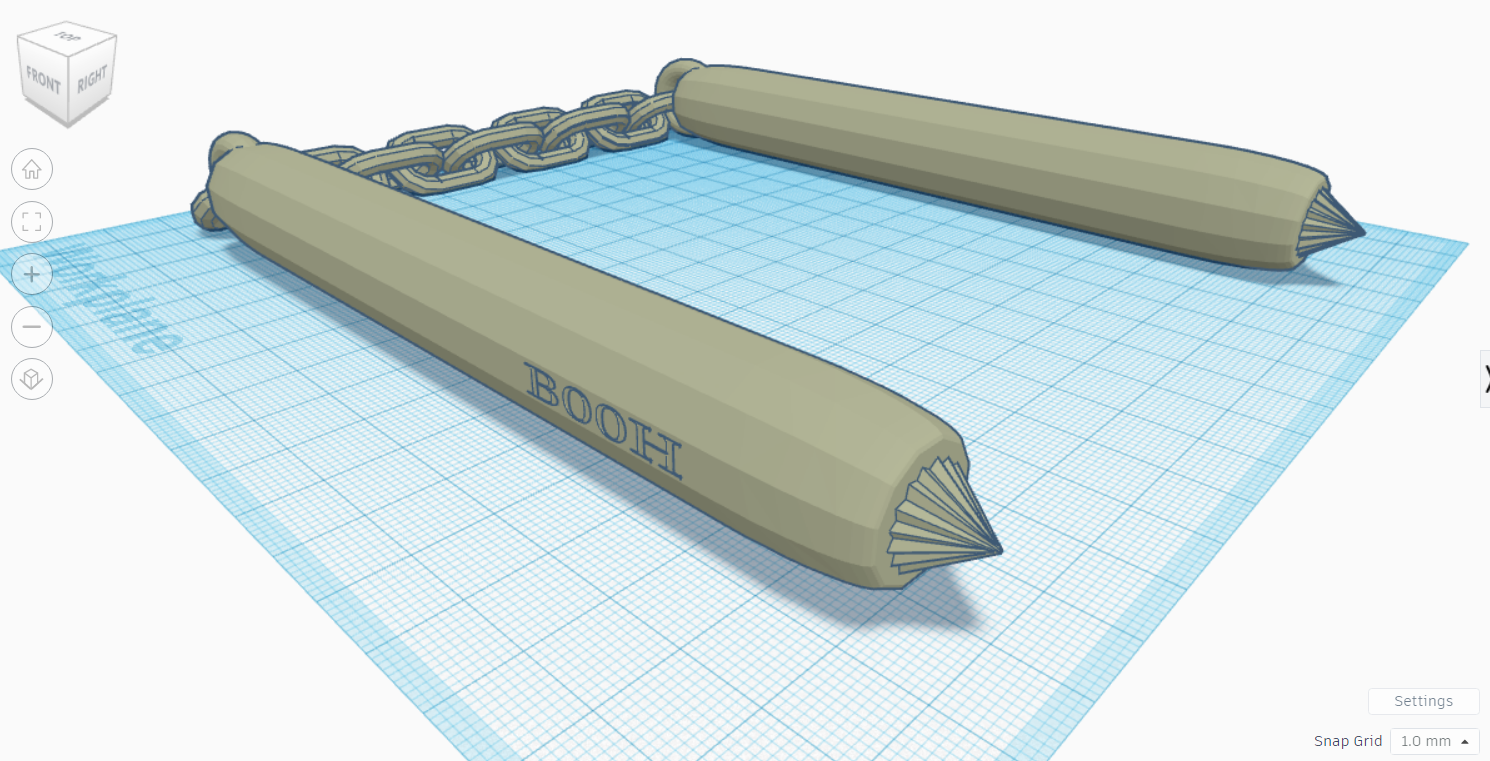 nunchucks (print in place) v1 by B00H | Download free STL model ...