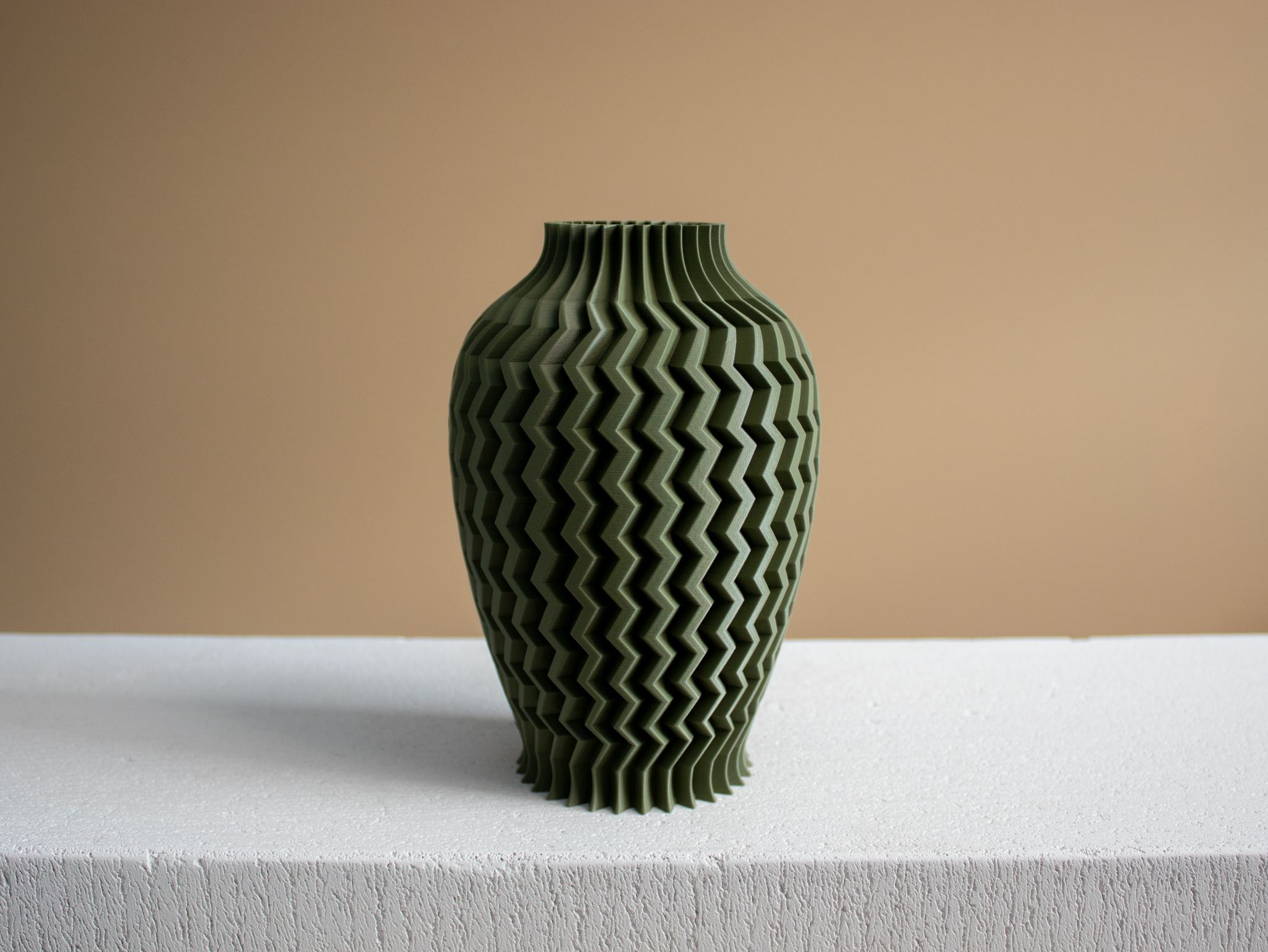 Textured Vase - ZigZag (Vase Mode) by Slimprint | Download free STL ...