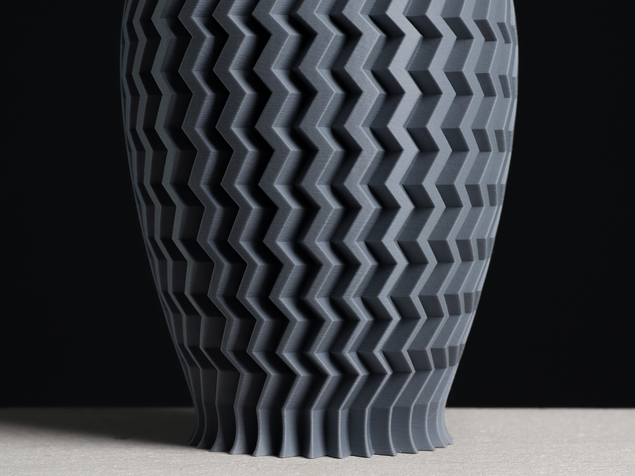 Textured Vase - ZigZag (Vase Mode) by Slimprint | Download free STL ...