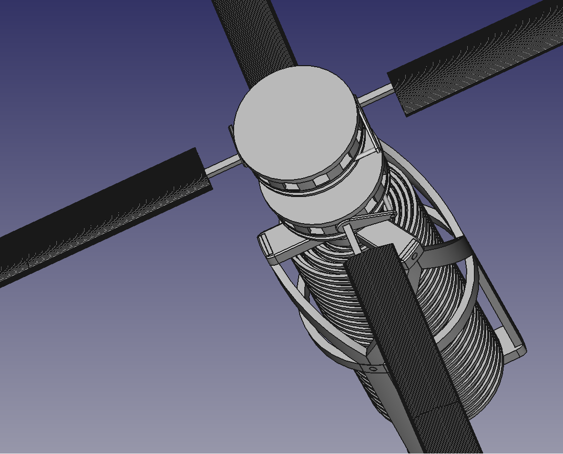 Spring Powered Coaxial Rotorcraft by zbuser | Download free STL model ...