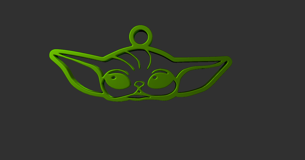 Yoda keychain 2 by Happy print | Download free STL model | Printables.com
