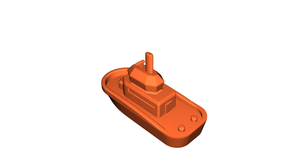 Simple Tug Boat (Floats & Resizable) by PowerBuffy | Download free STL ...