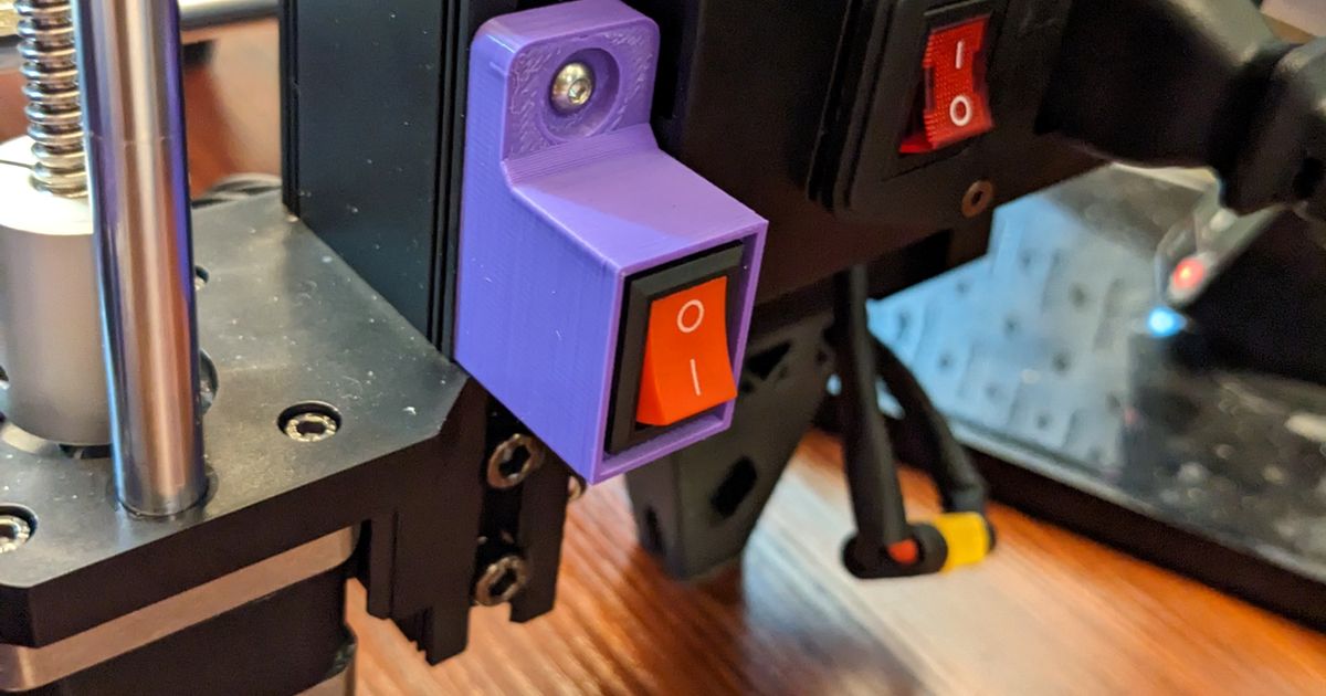 Mountable Rocker Switch Holder by Avel | Download free STL model ...