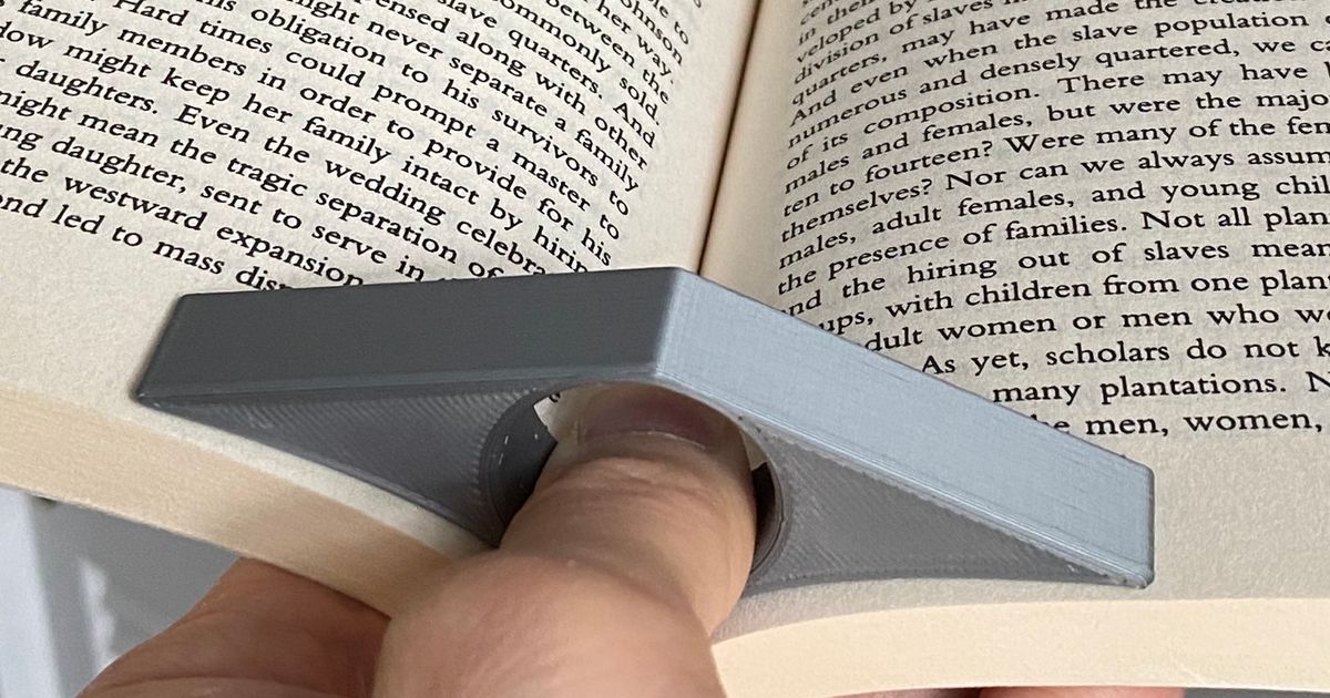 Book Page Holder by SilentRhetoric | Download free STL model ...