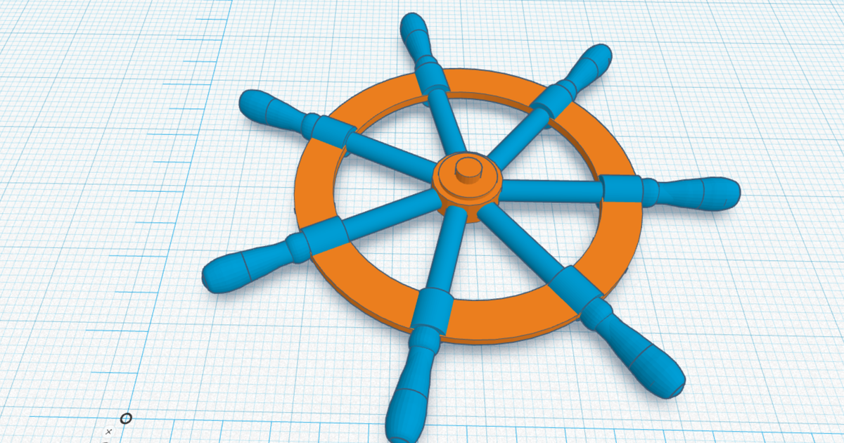 Boat Wheel by Leonardo Krause | Download free STL model | Printables.com