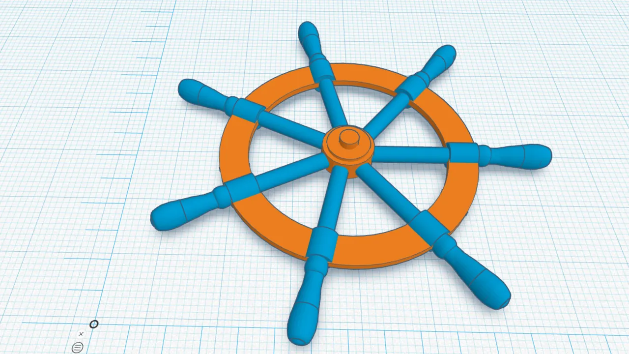 Boat Wheel by Leonardo Krause | Download free STL model | Printables.com