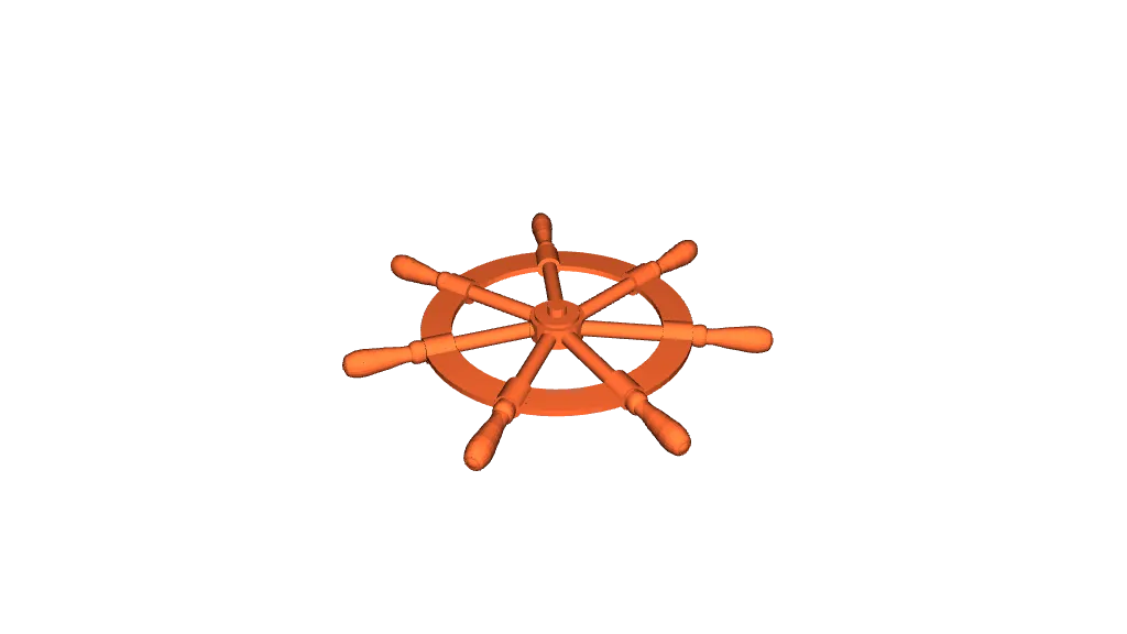 Boat Wheel by Leonardo Krause | Download free STL model | Printables.com