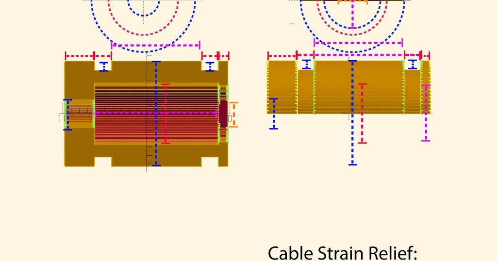 Cable Strain Relief: Simple & Parametric by grahampheath | Download ...