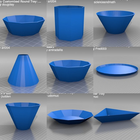 Round Tray: Simple and Parametric by grahampheath | Download free STL ...