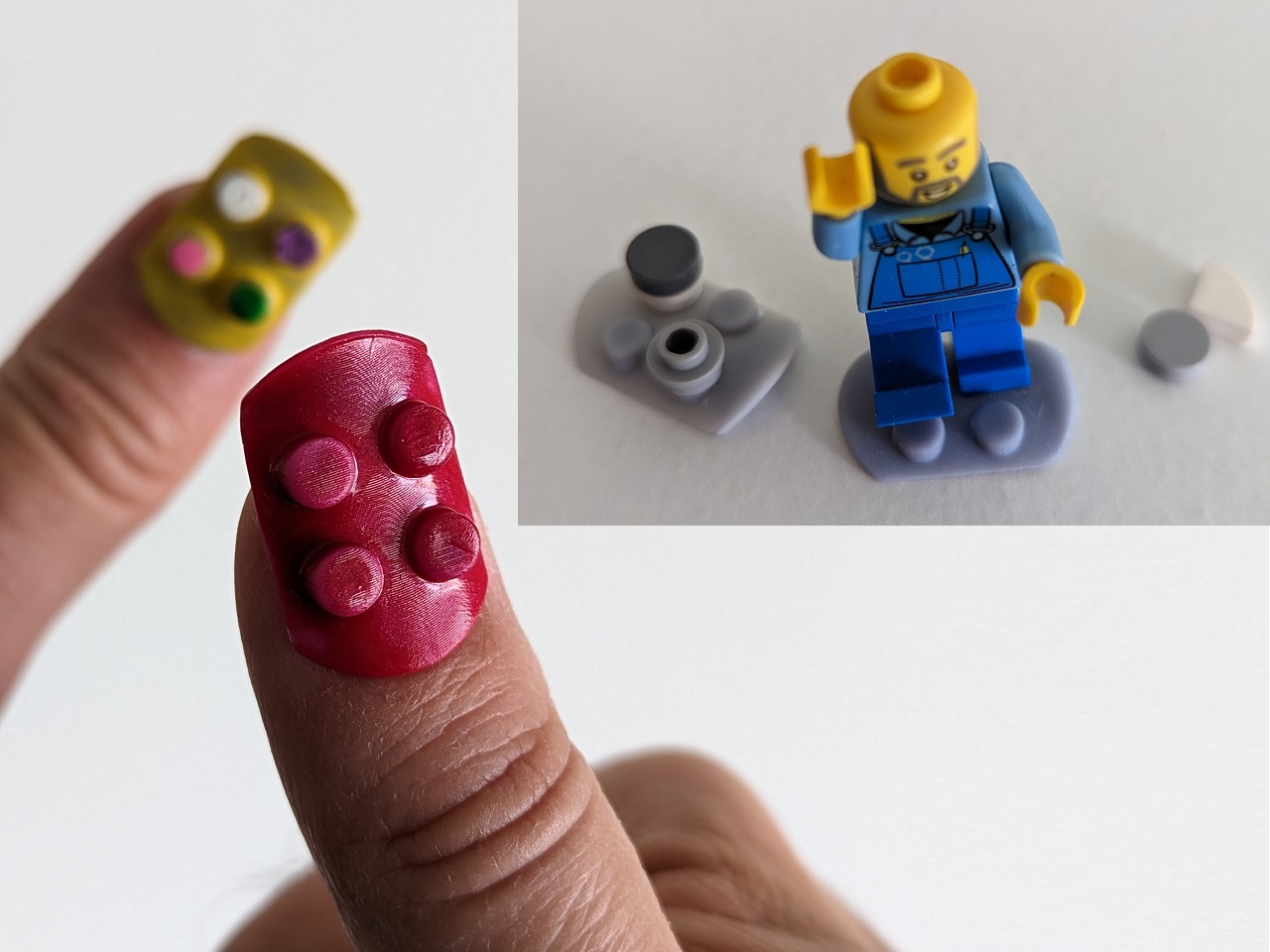 LEGO compatible press-on THUMB nails by Julius3E8 | Download free STL ...