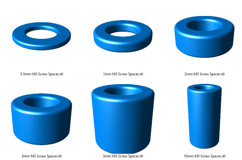 M3 Screw Spacer by Jer | Download free STL model | Printables.com