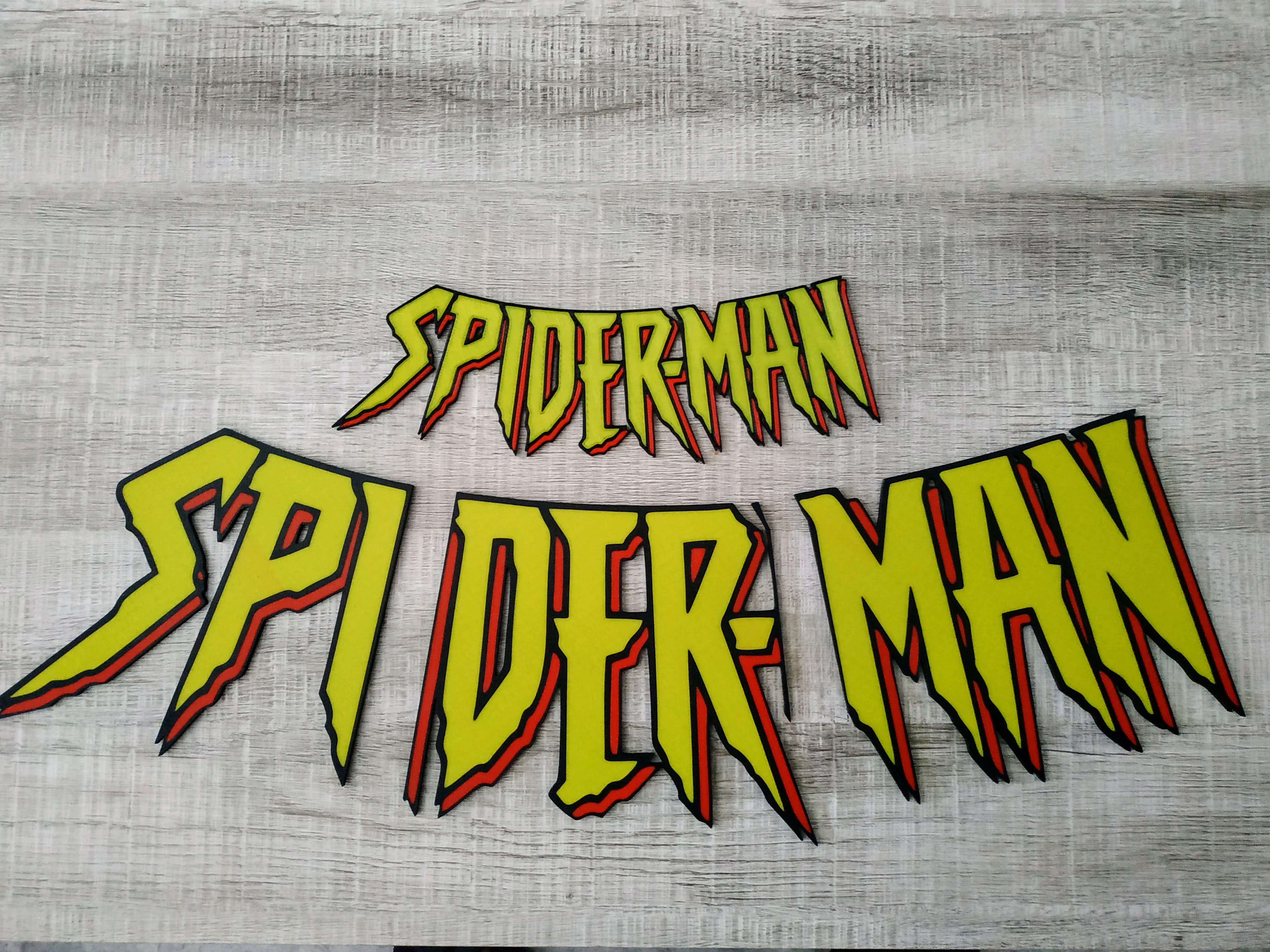 Spider-man logo wall art or stand (single and MMU) by Area 3d Studio ...