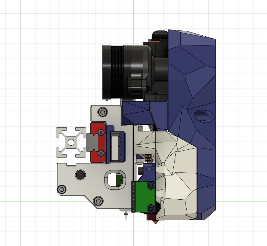 Voron StealthBurner Mount with BLTouch for Mega Zero V1 and Ender 3 by ...