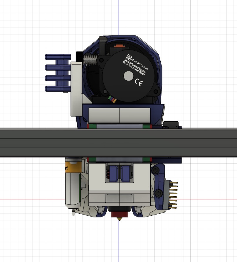 Voron StealthBurner Mount with BLTouch for Mega Zero V1 and Ender 3 by ...
