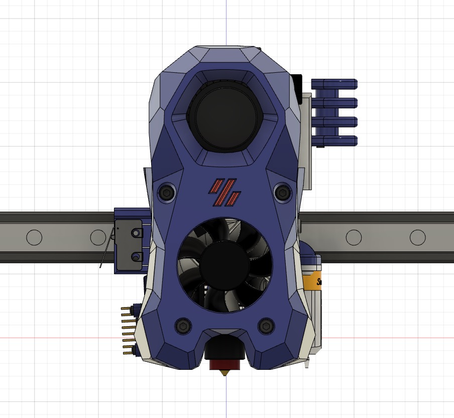 Voron StealthBurner Mount with BLTouch for Mega Zero V1 and Ender 3 by ...