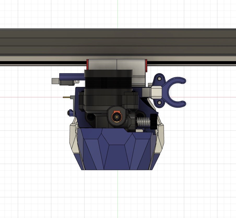 Voron StealthBurner Mount with BLTouch for Mega Zero V1 and Ender 3 by ...