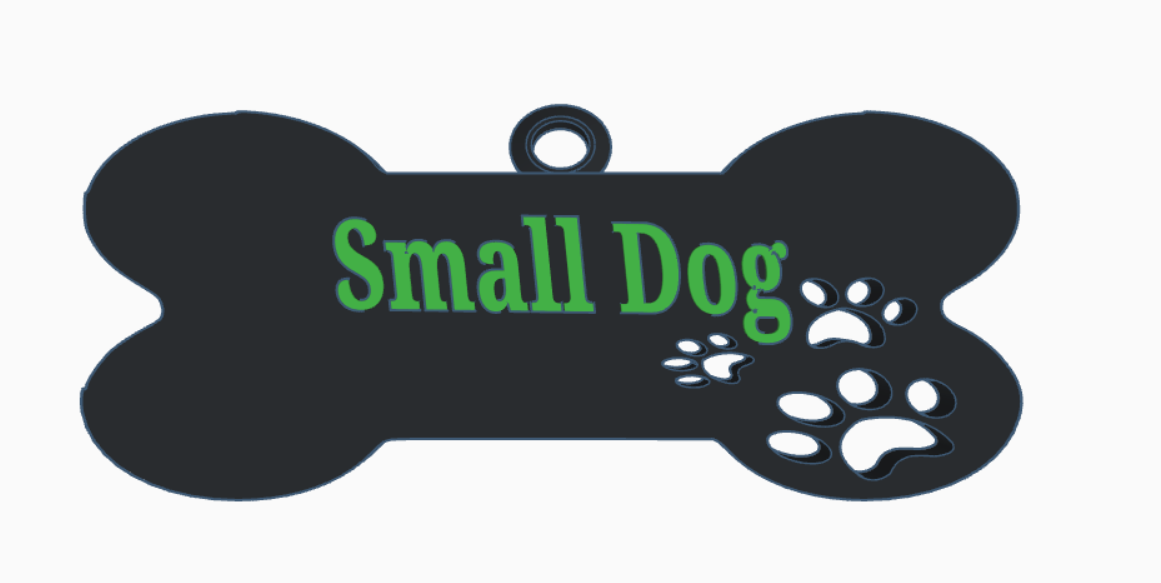 Dog Bone Tag by Digital Hajstek | Download free STL model | Printables.com