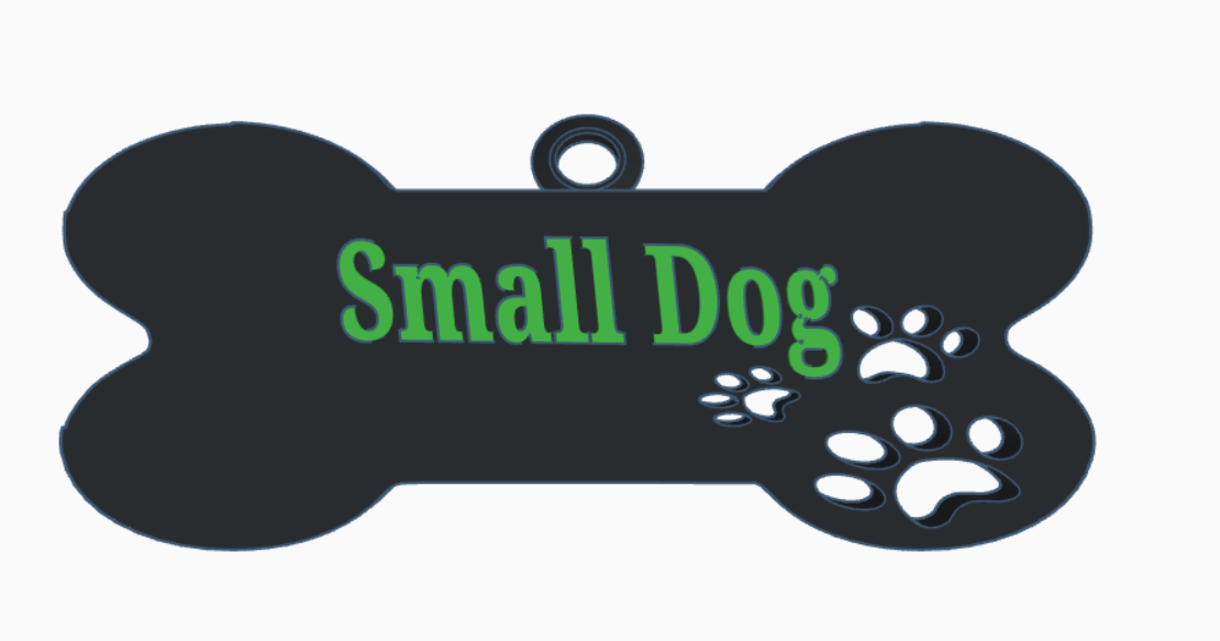 Dog Bone Tag by Digital Hajstek | Download free STL model | Printables.com