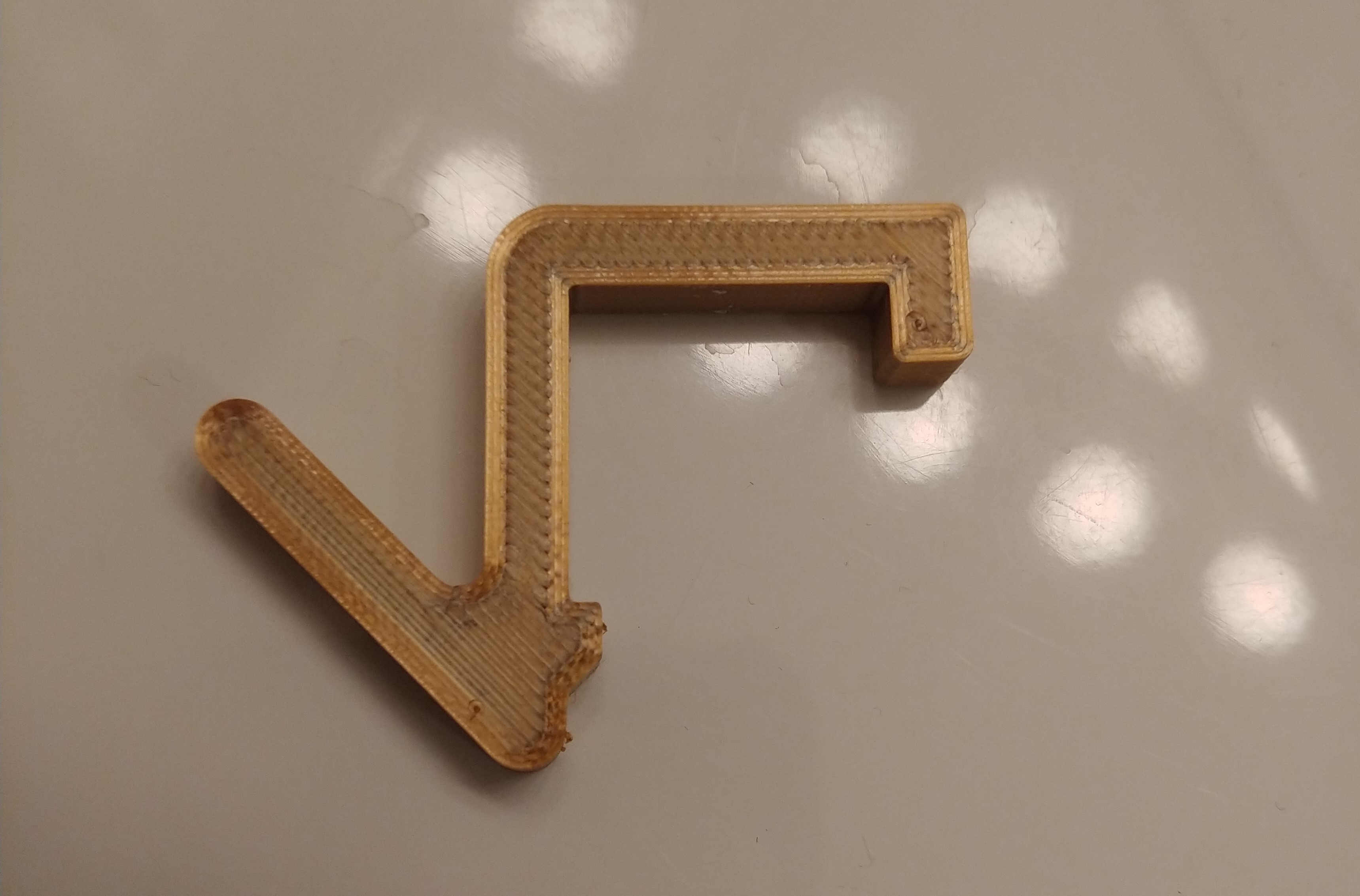 20mm Square Bar Shower Clip by BenD | Download free STL model ...