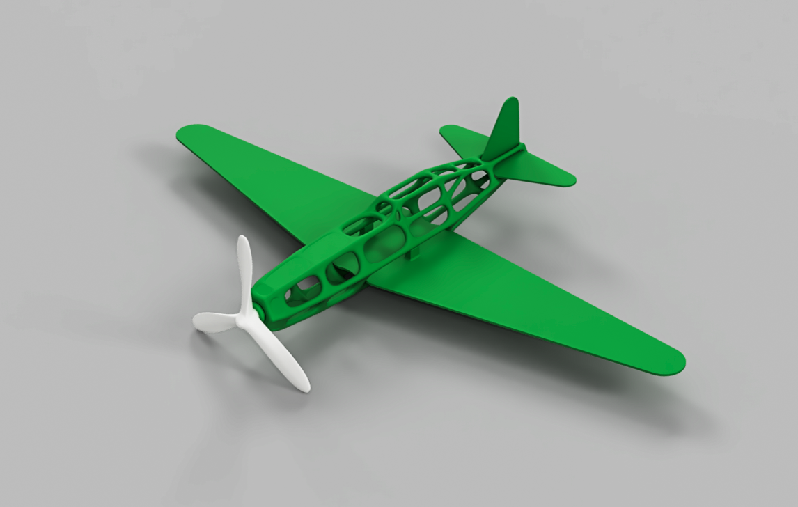 Hand-thrown propeller airplane by Jame | Download free STL model ...