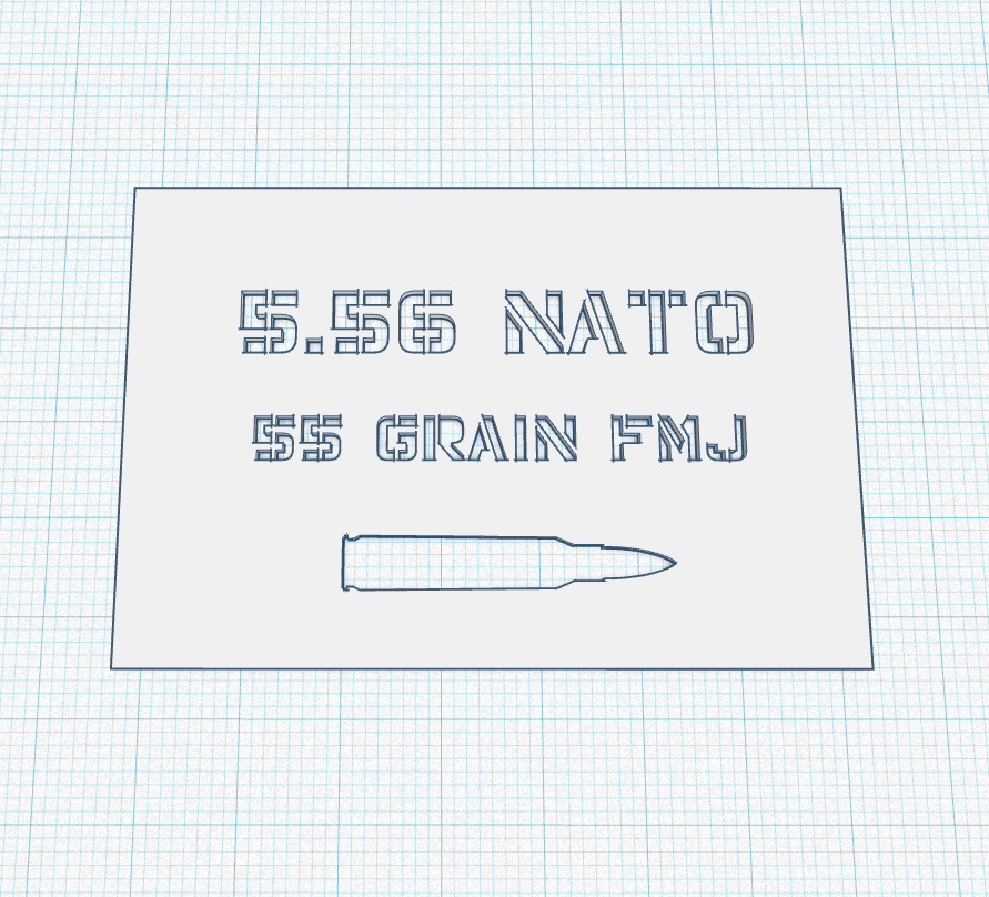 5.56 NATO/.223 Rem Ammo Can Label Stencils (55gr/77gr) by Hellforge ...