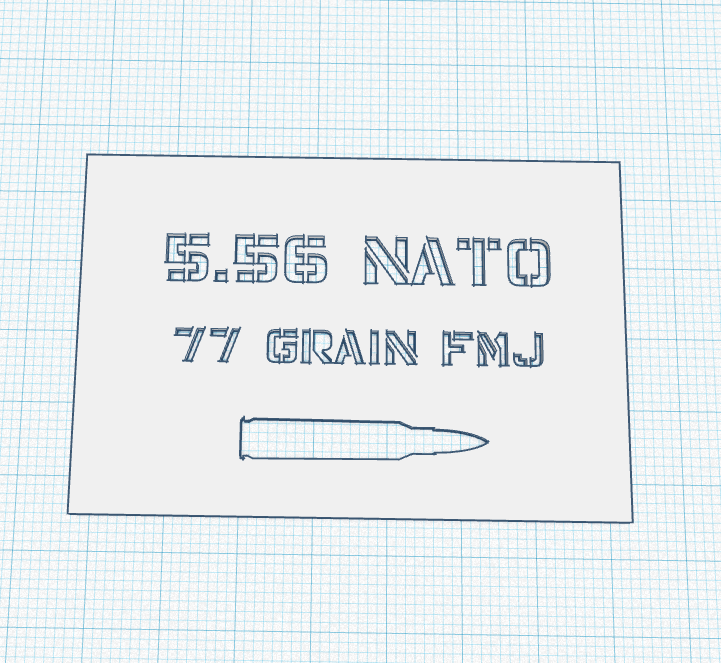 5.56 NATO/.223 Rem Ammo Can Label Stencils (55gr/77gr) by Hellforge ...