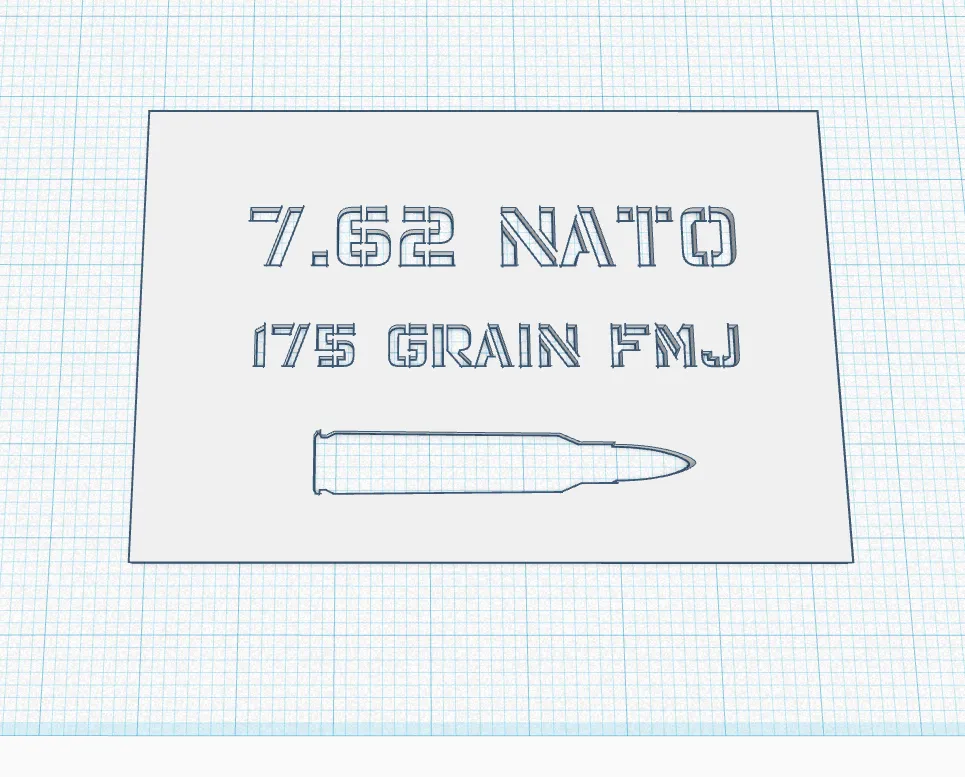 7.62x51/.308 Ammo Can Label Stencils (150gr & 175gr) by Hellforge ...