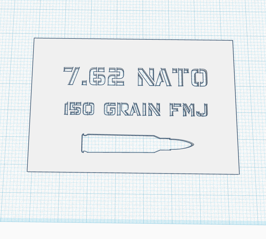 7.62x51/.308 Ammo Can Label Stencils (150gr & 175gr) by Hellforge ...