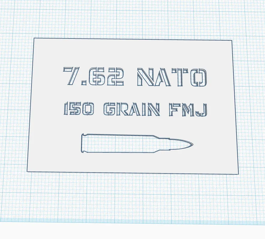 7.62x51/.308 Ammo Can Label Stencils (150gr & 175gr) by Hellforge ...