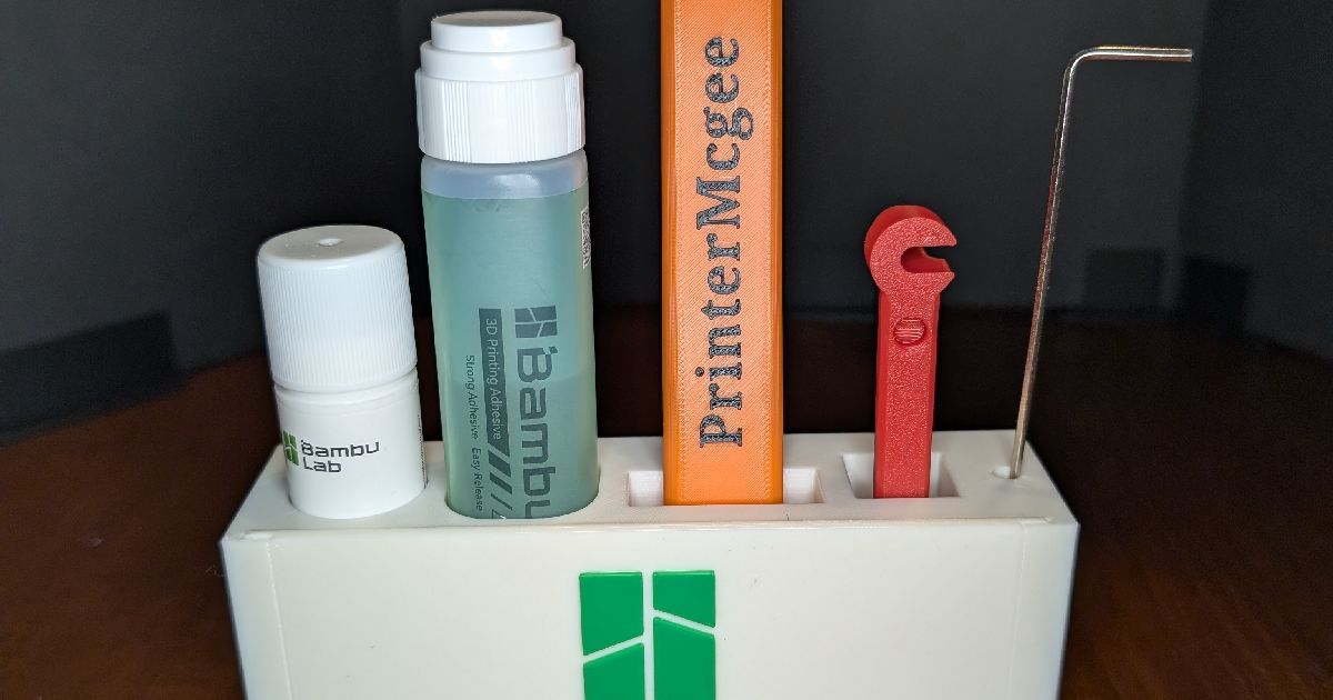 Bambu Lab X1C/P1P All-in-one magnetic caddy V2 - Glue stick, Scraper ...