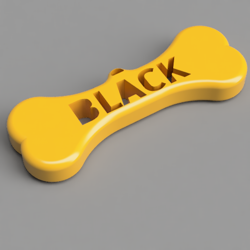 Bone Dog IDTag by Gabriel Lacerda | Download free STL model ...