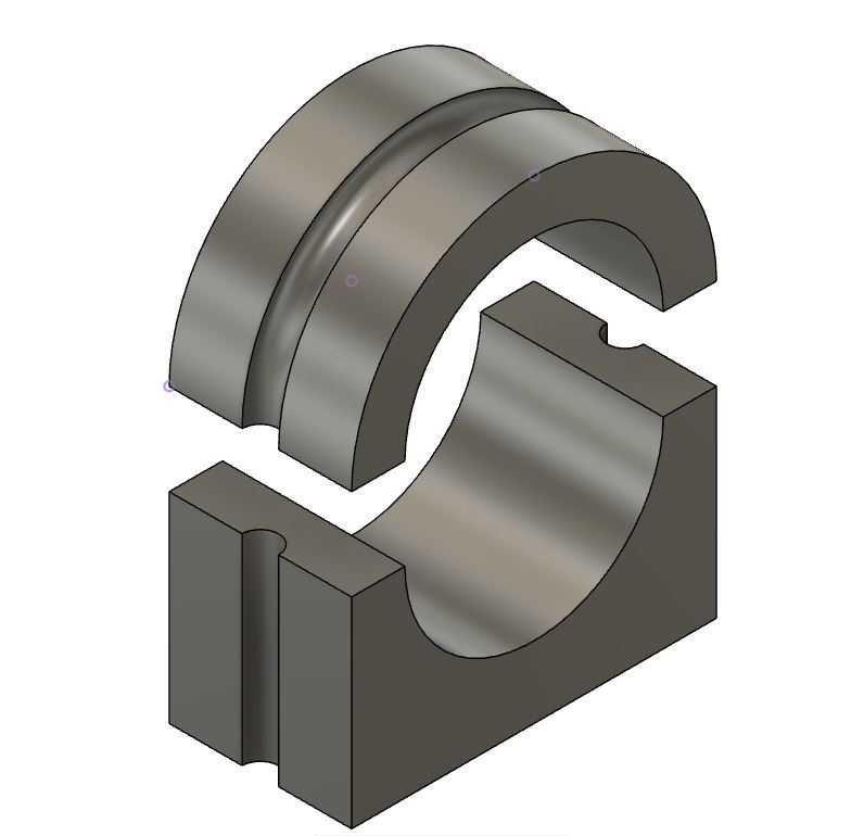 U-bolt Saddle for 1.7" Rollbar by Scott Doucet | Download free STL model | Printables.com