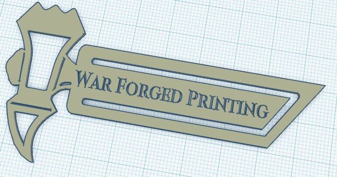 War Forged Printing Hammer Bookmark by WarForgedPrinting | Download ...