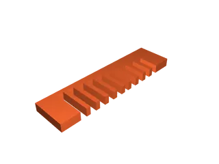 Harmonica Comb by TSWhelchel | Download free STL model | Printables.com