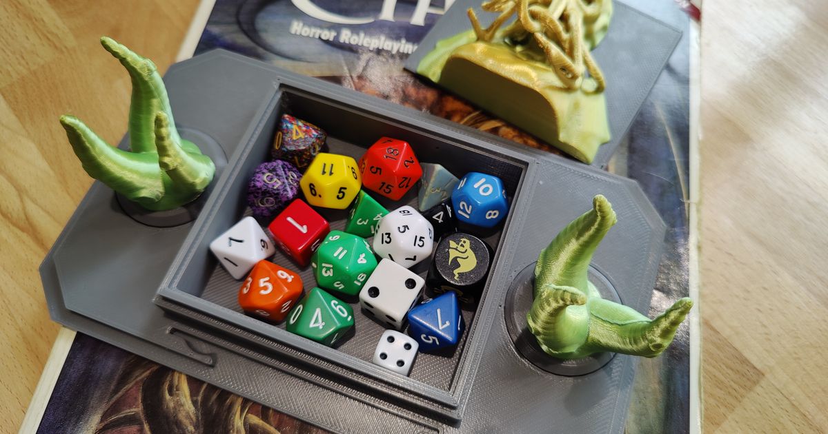 Cthulhu Dice Box / Gamemaster Screen by DoomMeister | Download free STL ...