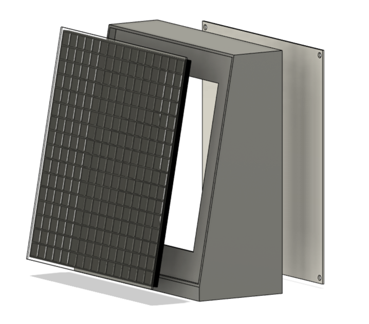 16x16 RGB Neopixel Matrix Stand by dmtinkdev | Download free STL model ...