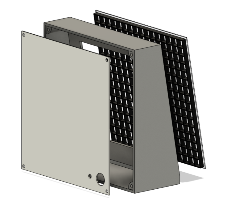 16x16 RGB Neopixel Matrix Stand by dmtinkdev | Download free STL model ...