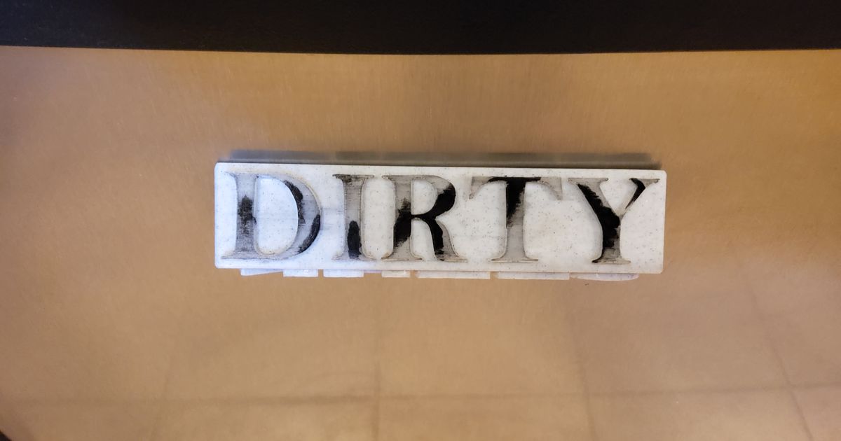 Clean/Dirty Magnetic Spin Sign by amhehatum | Download free STL model ...