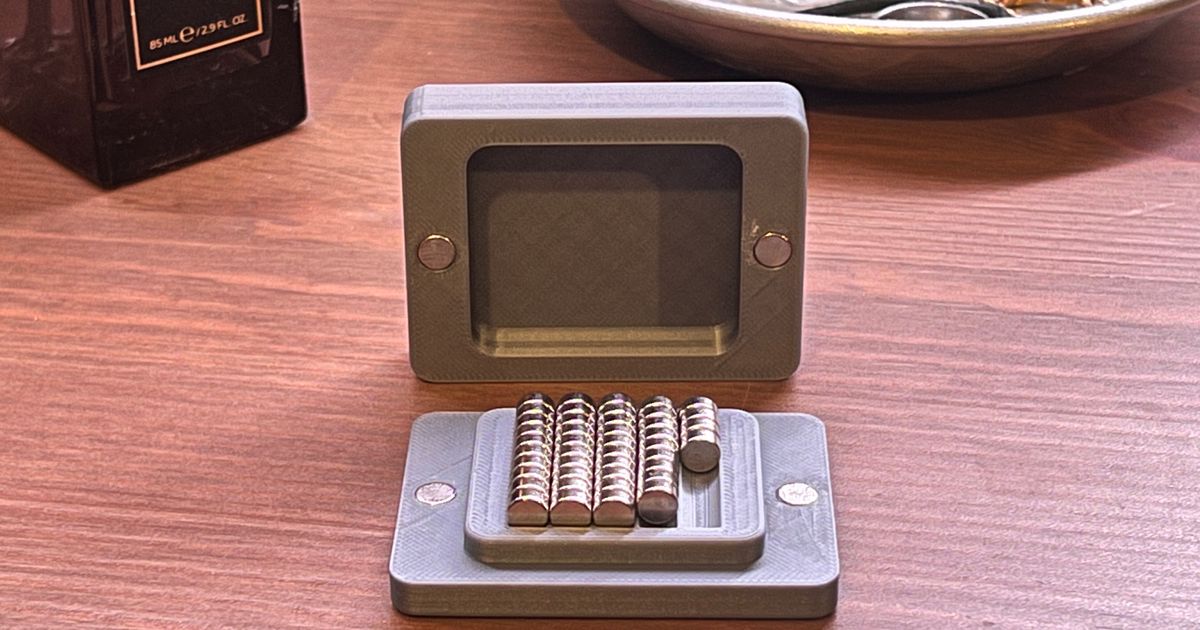 6x3 mm Magnet Storage Box by Einstakur | Download free STL model ...