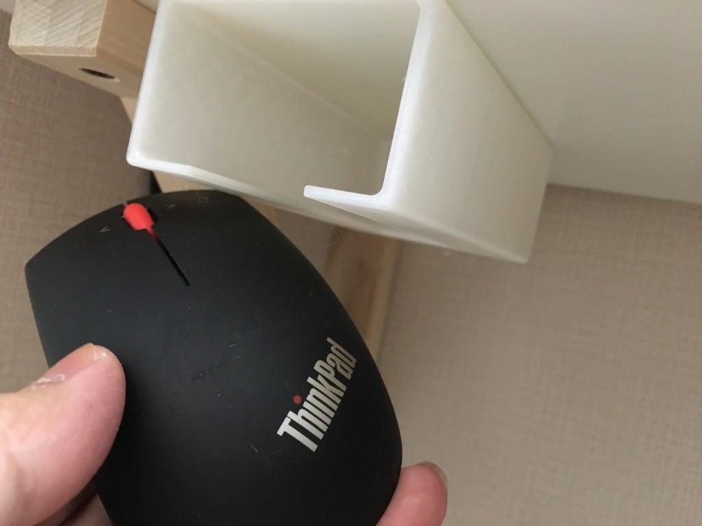 thinkpad wireless mouse bookshelf mount by Jim.Lee | Download free STL ...